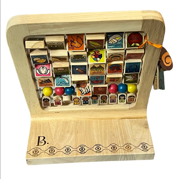 Battat | Toys | Battat Bsmart Alphabet Wooden Abacus Alphabets Numbers ...